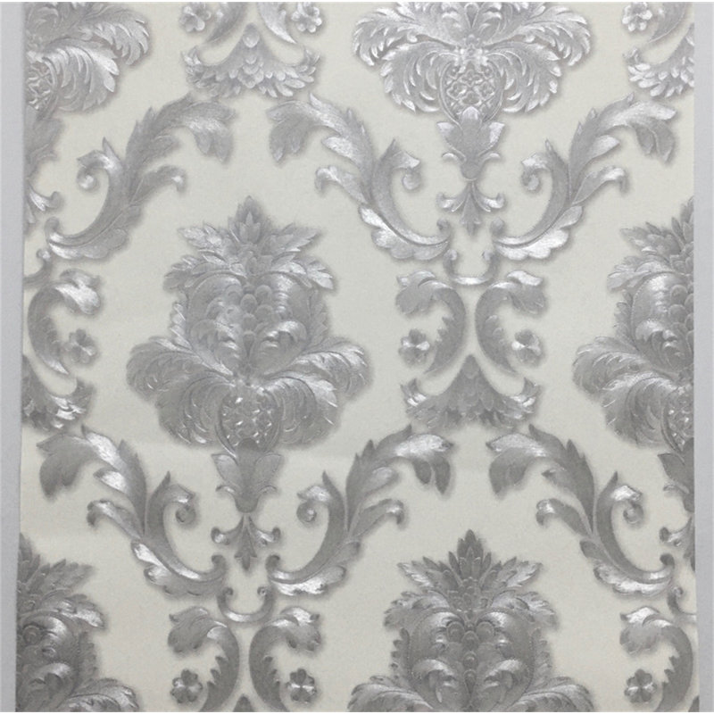 Astoria Grand Textured European-Style Embossed Wallpaper - White And ...