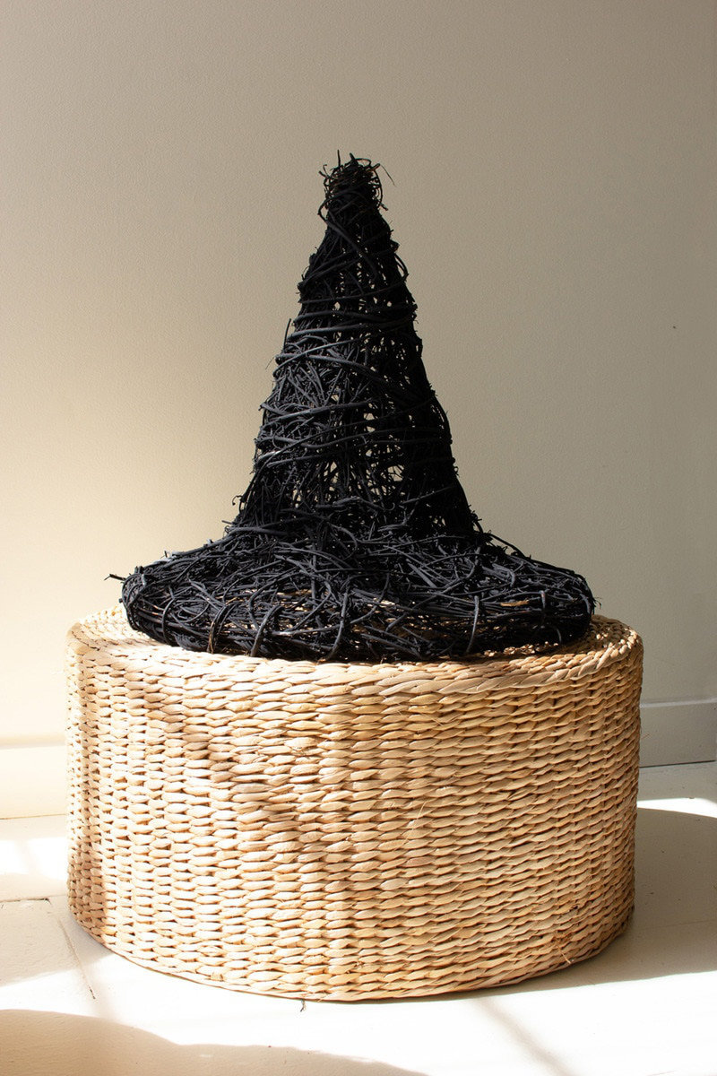The Holiday Aisle® Painted Twig Witch Hat - Black (Min 2) | Wayfair