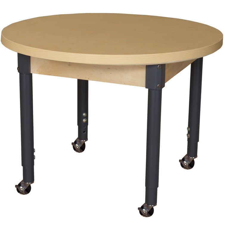 Wood Designs Adjustable Round 4 Students Activity Table | Wayfair