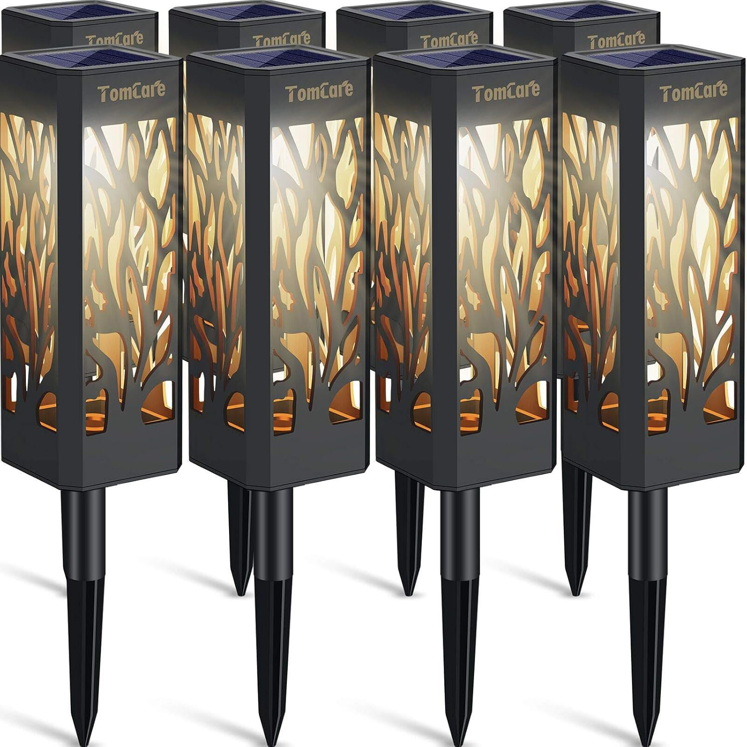X－MAX FURNITURE Solar Lights Outdoor Upgraded Bright Solar Pathway ...