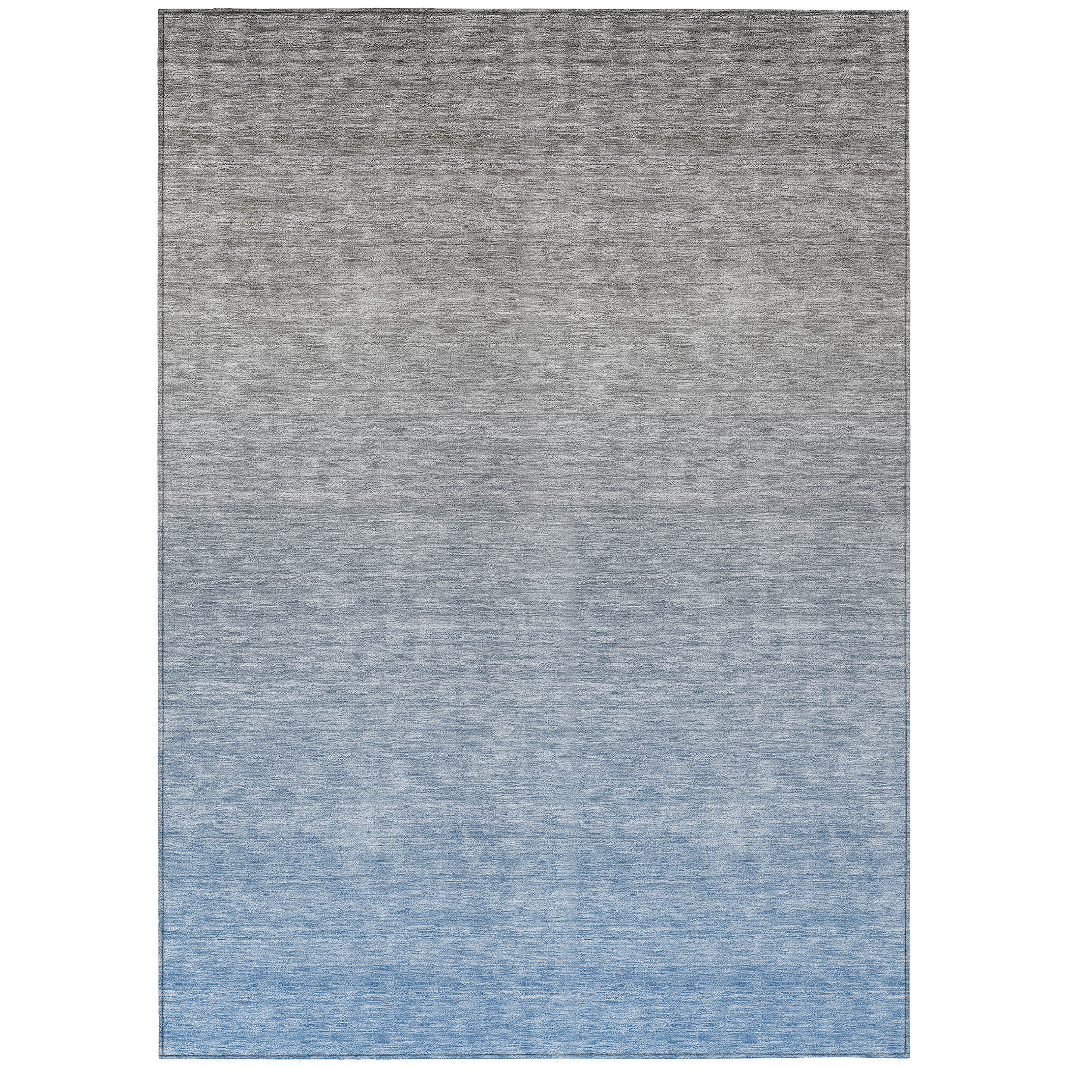 HomeRoots 3' X 5' Gray Ombre Washable Indoor Outdoor Area Rug | Wayfair