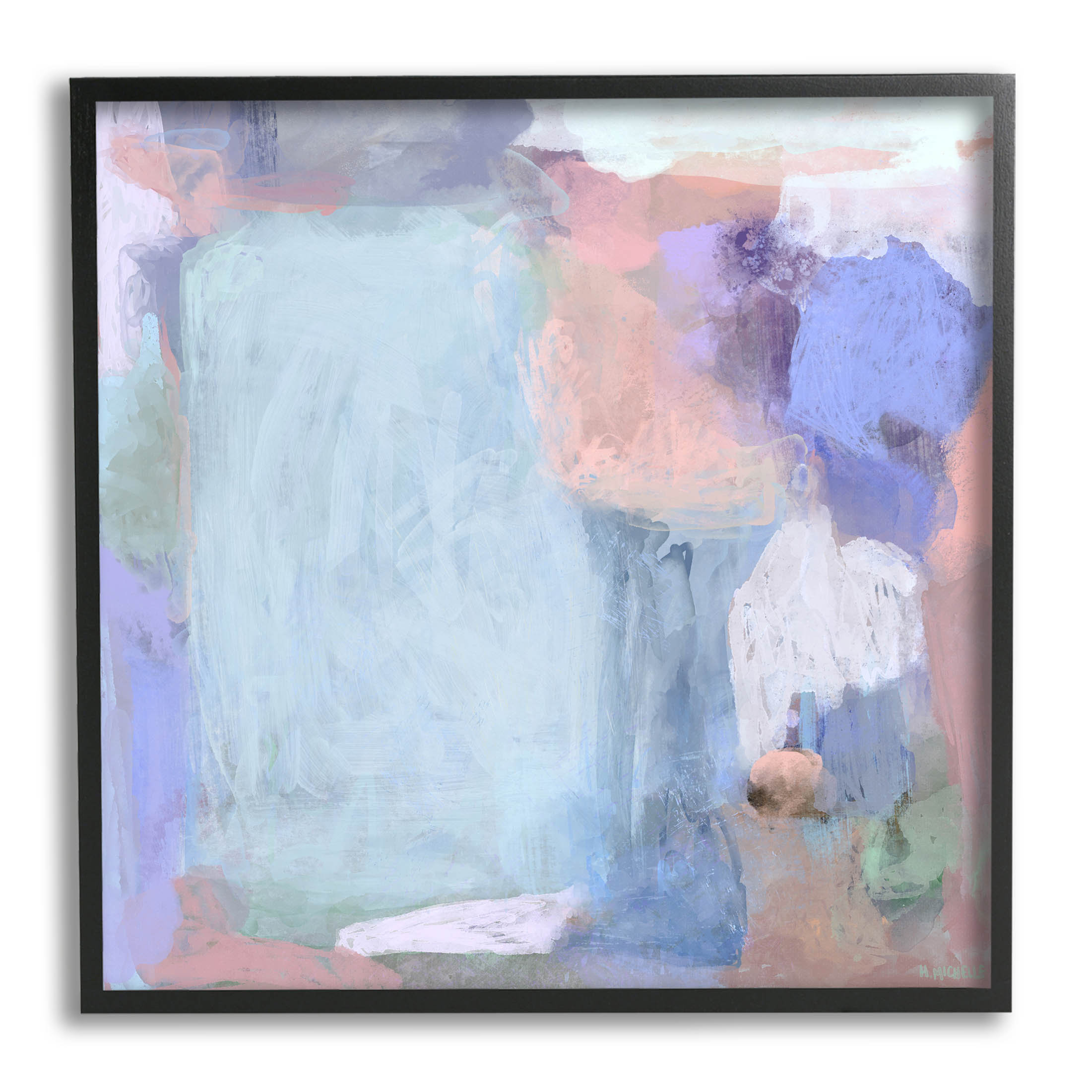 Stupell Industries Vivid Pastel Geometric Forms Giclee Art By Hayley ...