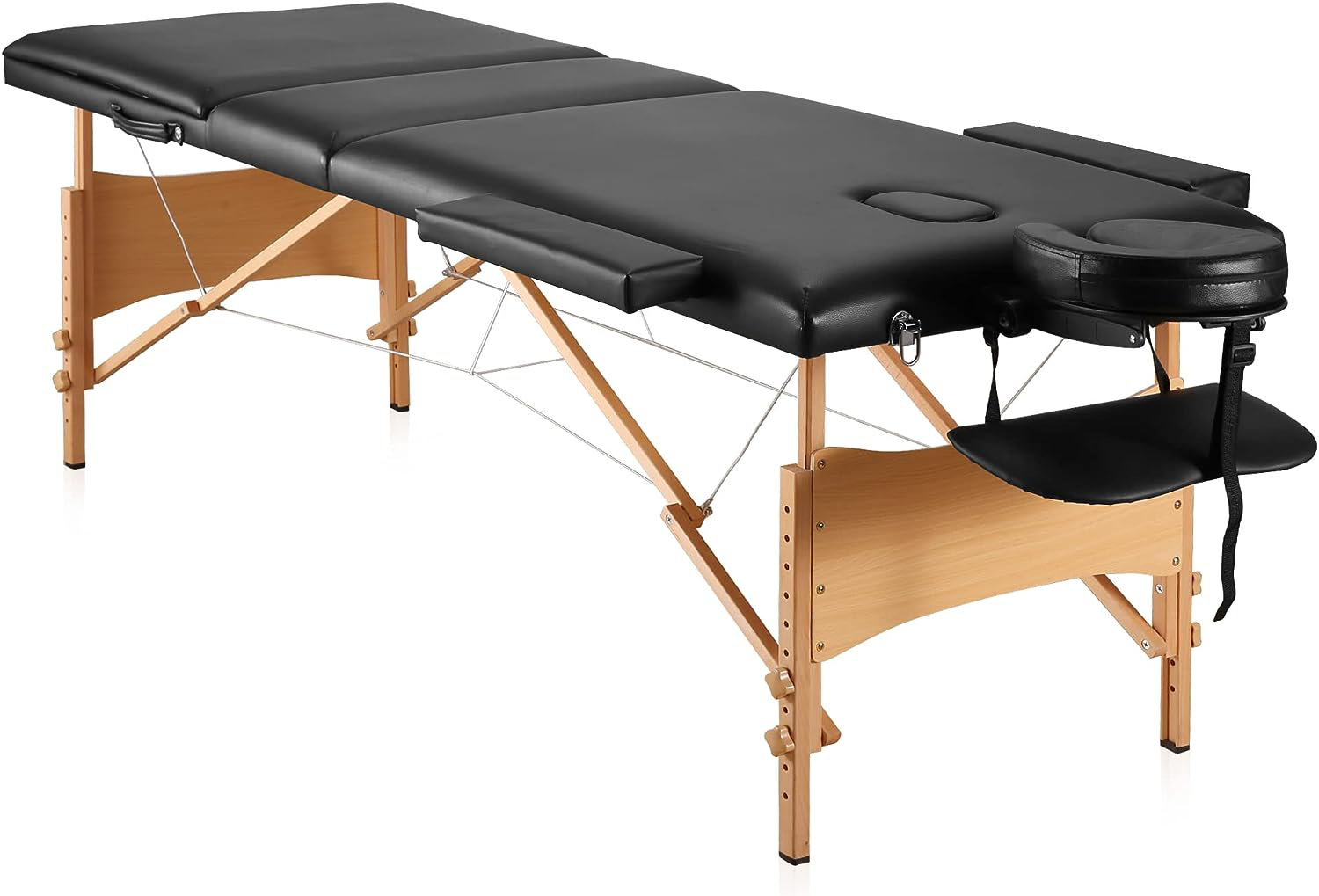 Alwyn Home Table de massage Braley avec 3 pieds de hêtre et sac de ...