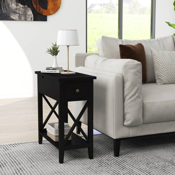 Longshore Tides Mooneyham Tray Top End Table with Storage & Reviews ...
