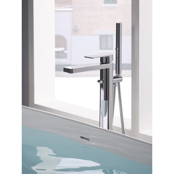 Kohler Parallel Floor-Mount Bath Filler Trim With Handshower & Reviews ...