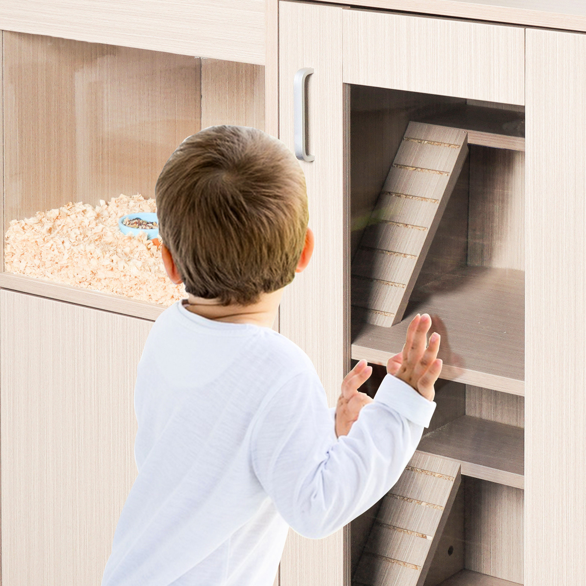 Tucker Murphy Pet™ Large 4 Hamster Cage With Storage Space - For Guinea ...