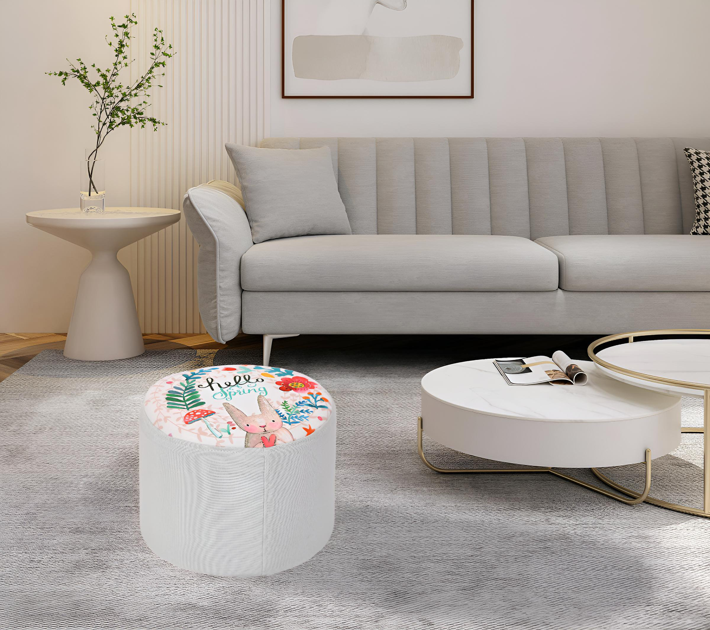 Zoomie Kids Akina Solid Wood Accent Stool | Wayfair