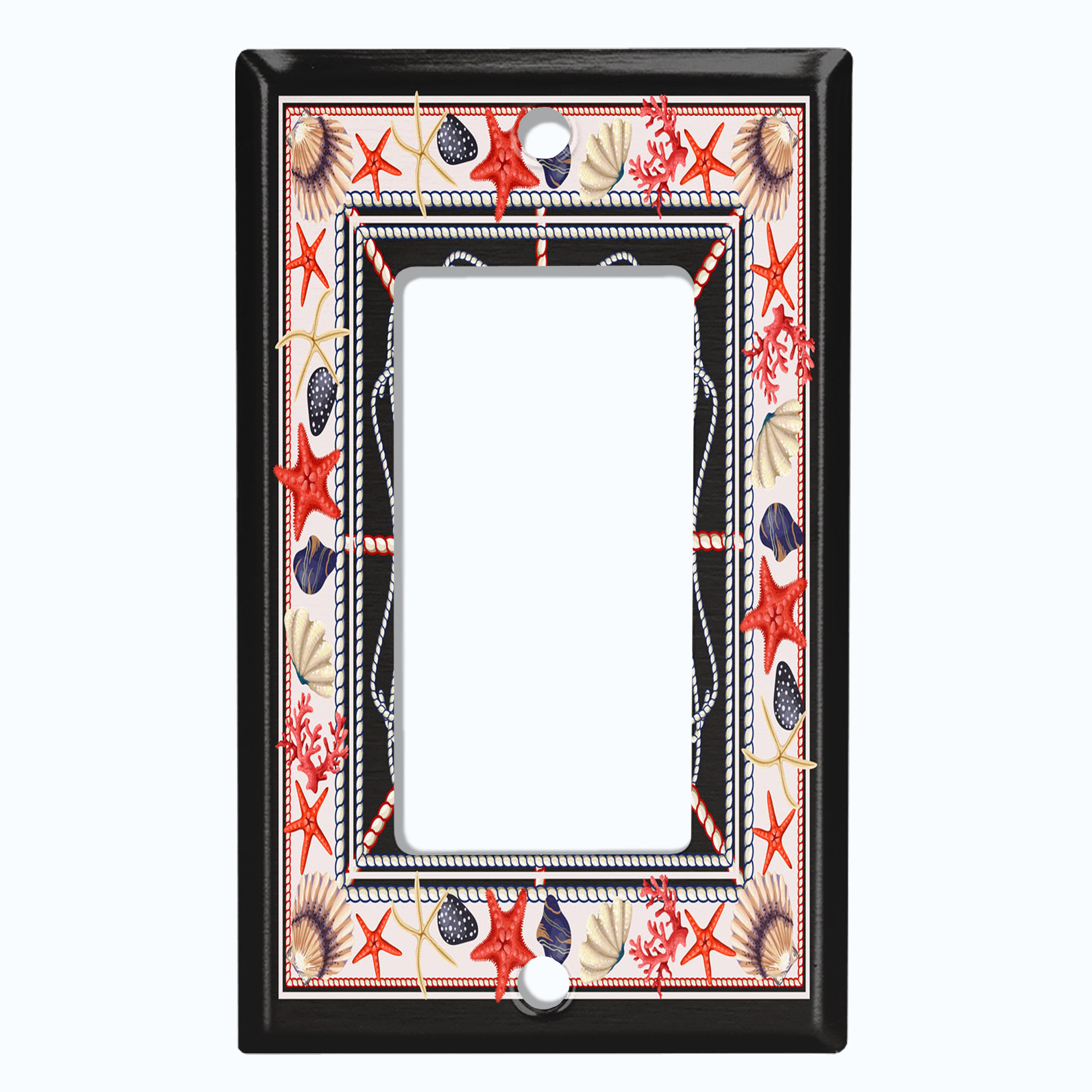 WorldAcc Metal Light Switch Plate Outlet Cover (Nautical Sailor Beach ...