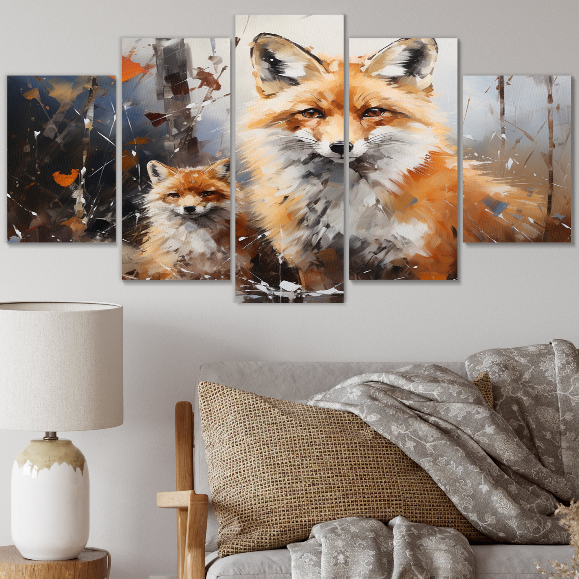 Millwood Pines Animal Rusty Red Fox 5 Pieces | Wayfair