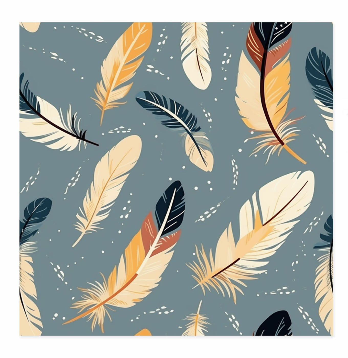 Winston Porter Fashion and Glam Bohemian Feathers VIII Bohemian ...