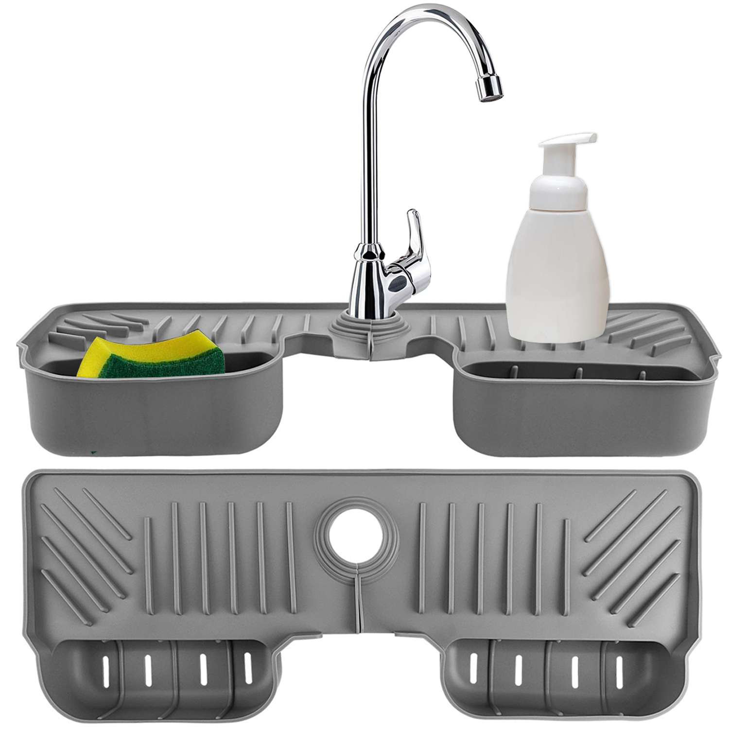 Gustave Kitchen Silicone Faucet Sink Splash Guard Faucet Handle Drip ...