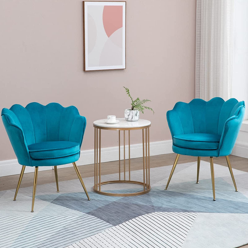 Mercer41 Vernall Velvet Barrel Chair | Wayfair