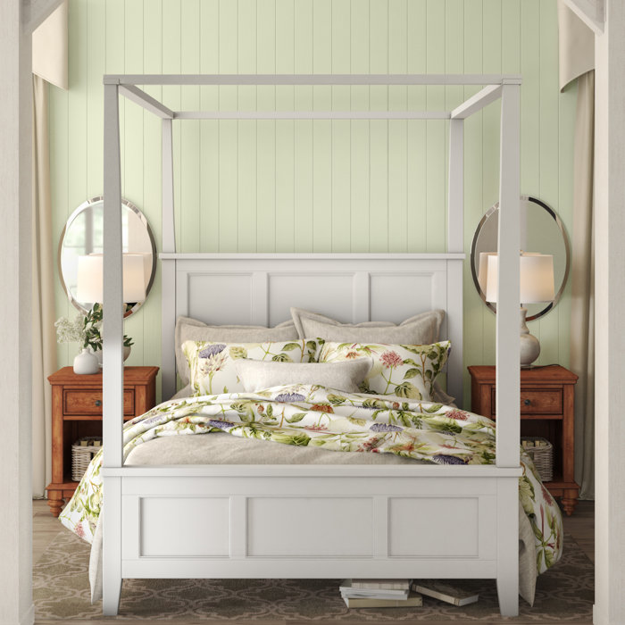Laurel Foundry Modern Farmhouse Mosqueda Low Profile Canopy Bed ...