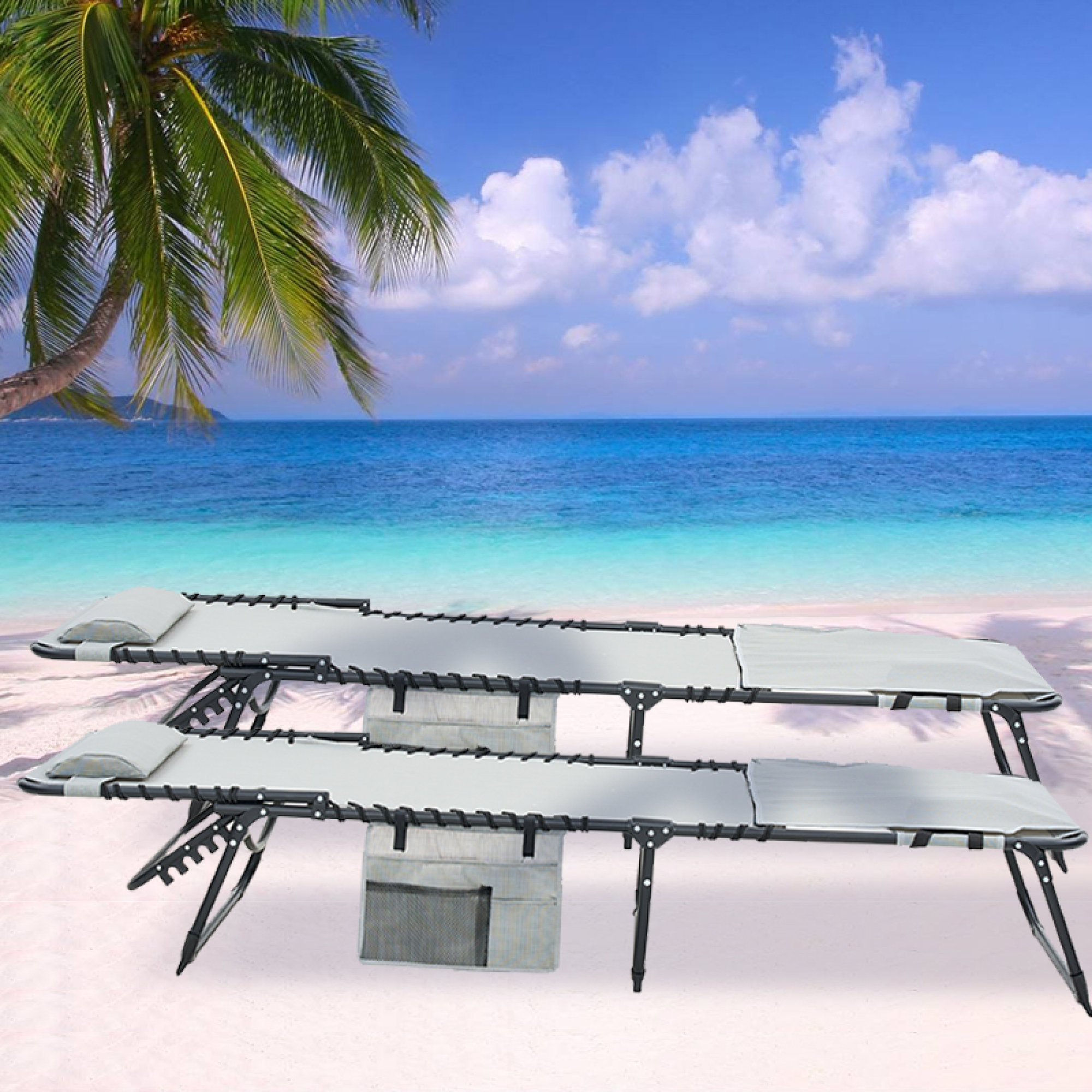 Wrought Studio -position Adjustable Reclining Chair Grey Steel Modern ...