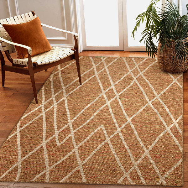 Ebern Designs Derrie Geometric Indoor/Outdoor Rug - Wayfair Canada