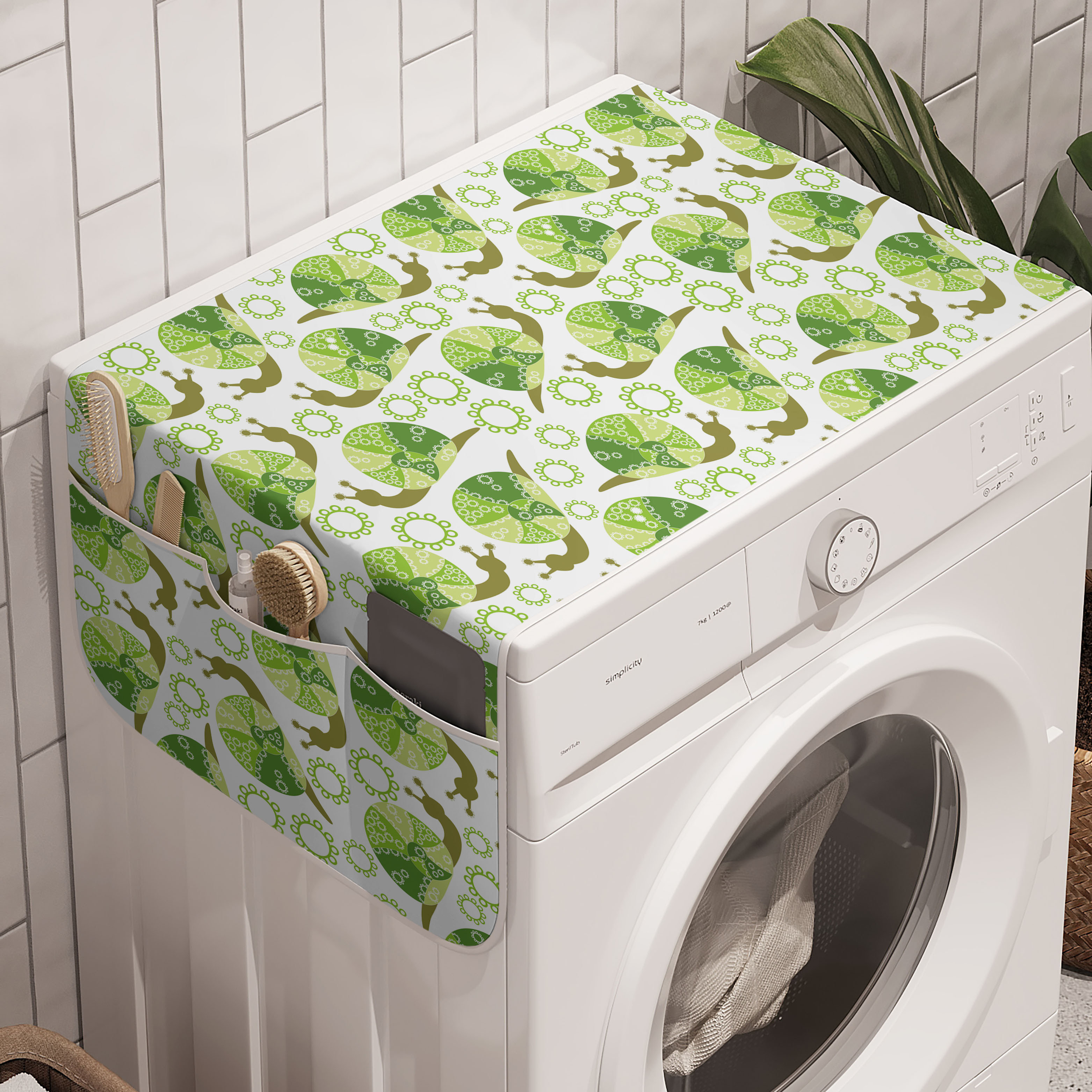 East Urban Home Snail Washing Machine Organizer Pack of 2 47" x 18.5 ...
