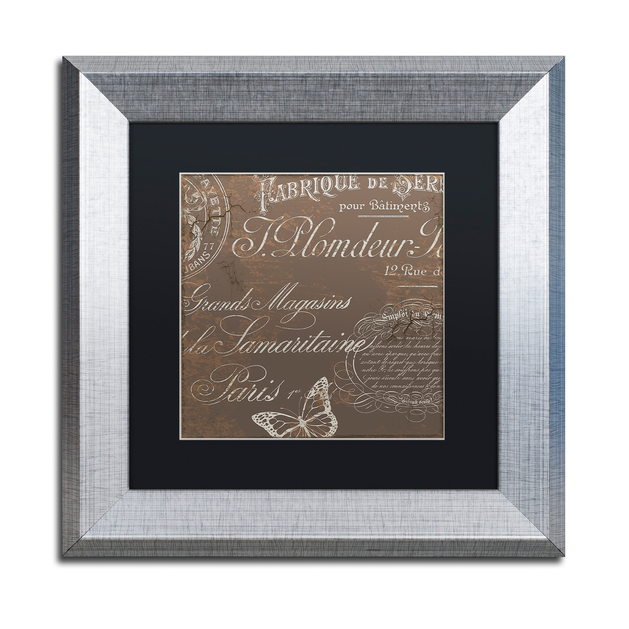 Trademark Fine Art 'Bon Mots II' by Color Bakery Framed Textual Art ...