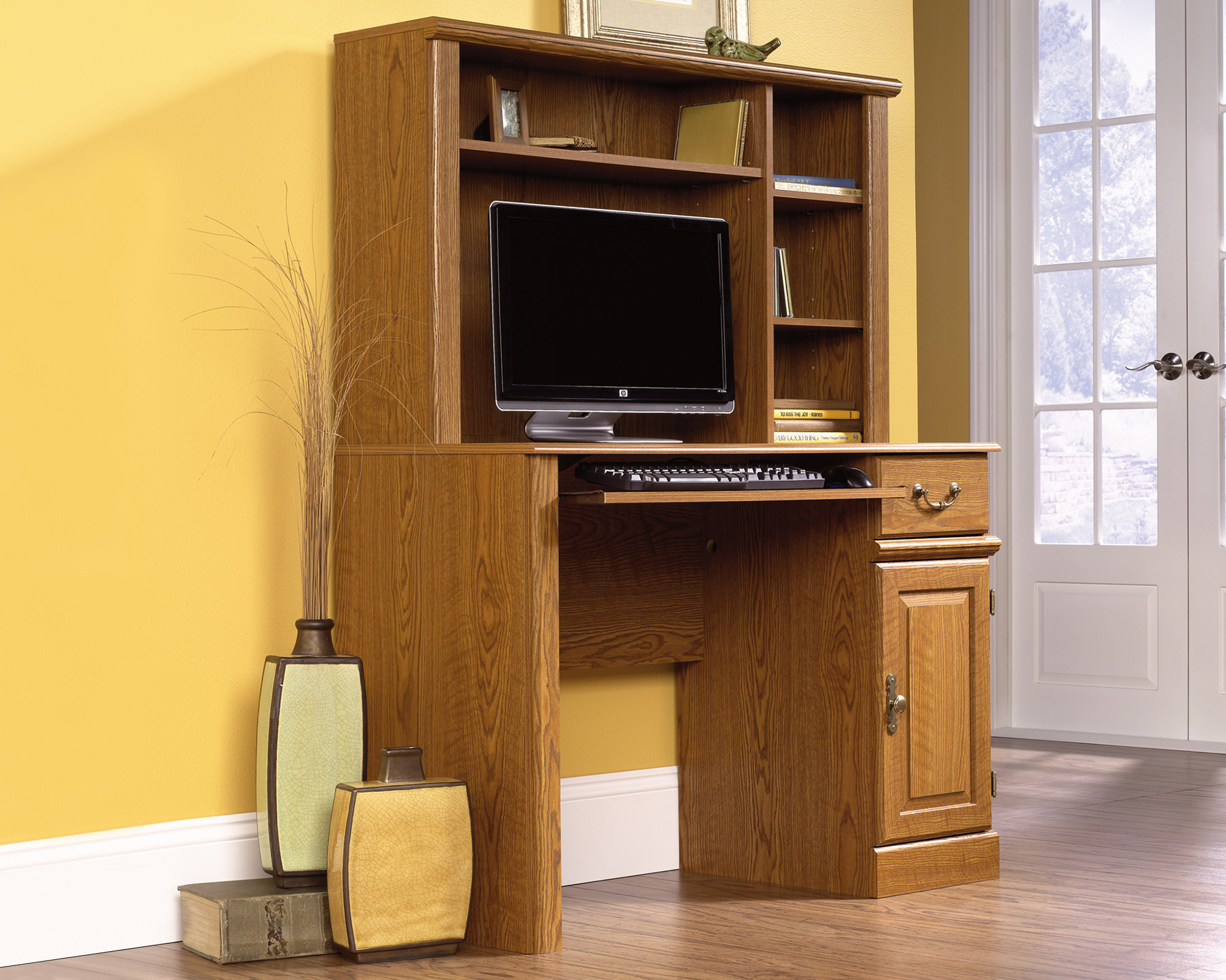 Crafters and Weavers Orchard Hills Computer Desk With Hutch - Wayfair ...