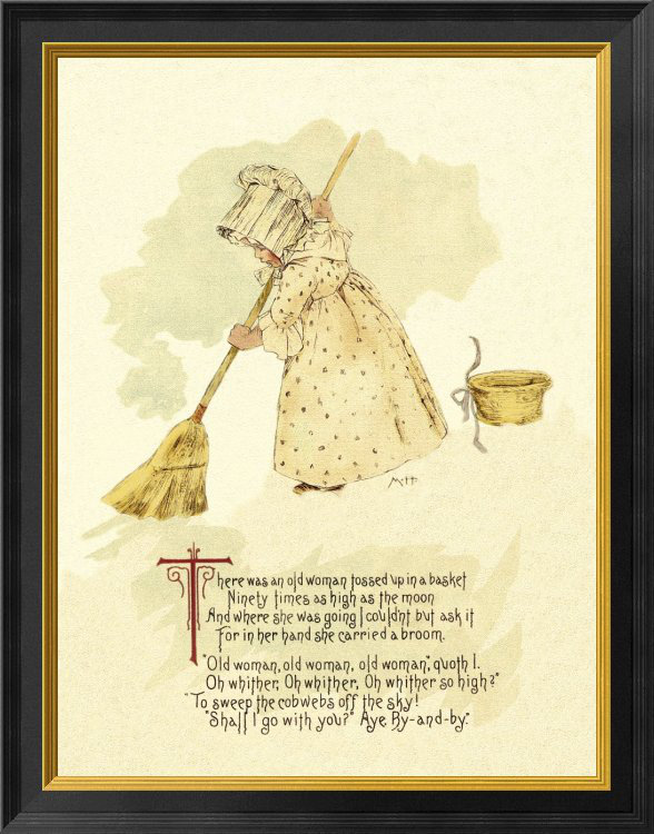 East Urban Home 'Nursery Rhymes: There Was an Old Woman Tossed Up ...