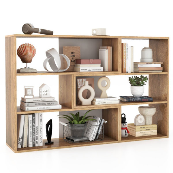 17 Stories 2-Piece Separable Bookshelf Floor Standing Corner Display ...