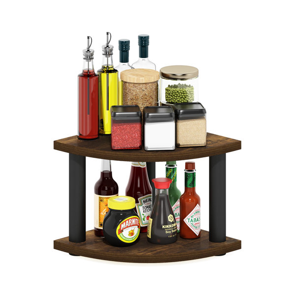 Ebern Designs Creekside 2-Tier Corner Countertop Organizer Shelf | Wayfair
