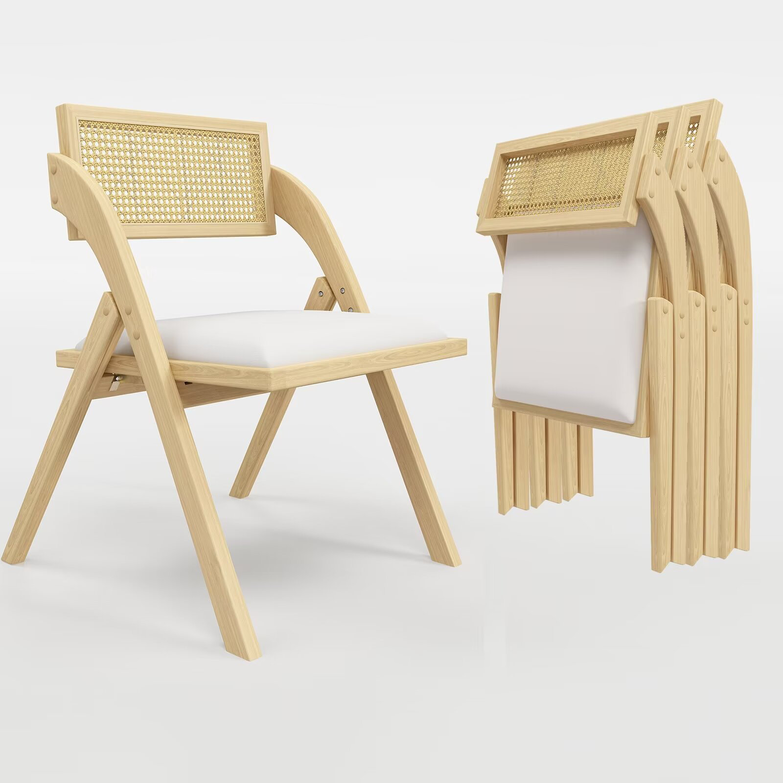 Bay Isle Home™ Farrand Folding Dining Chair Side Chair, Foldable Wood ...