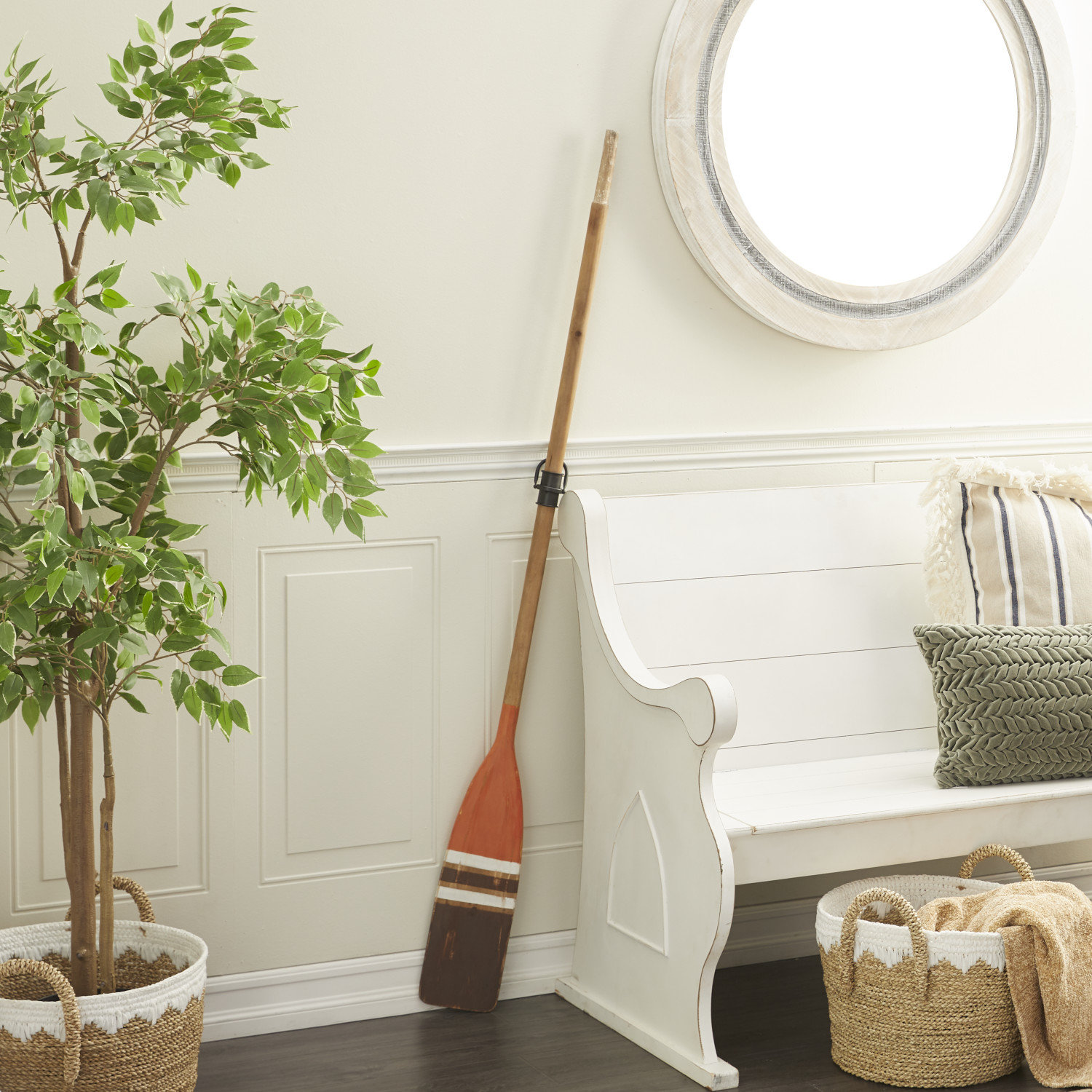 Longshore Tides Wood Novelty Canoe Oar Paddle Brown Wall Decor with ...