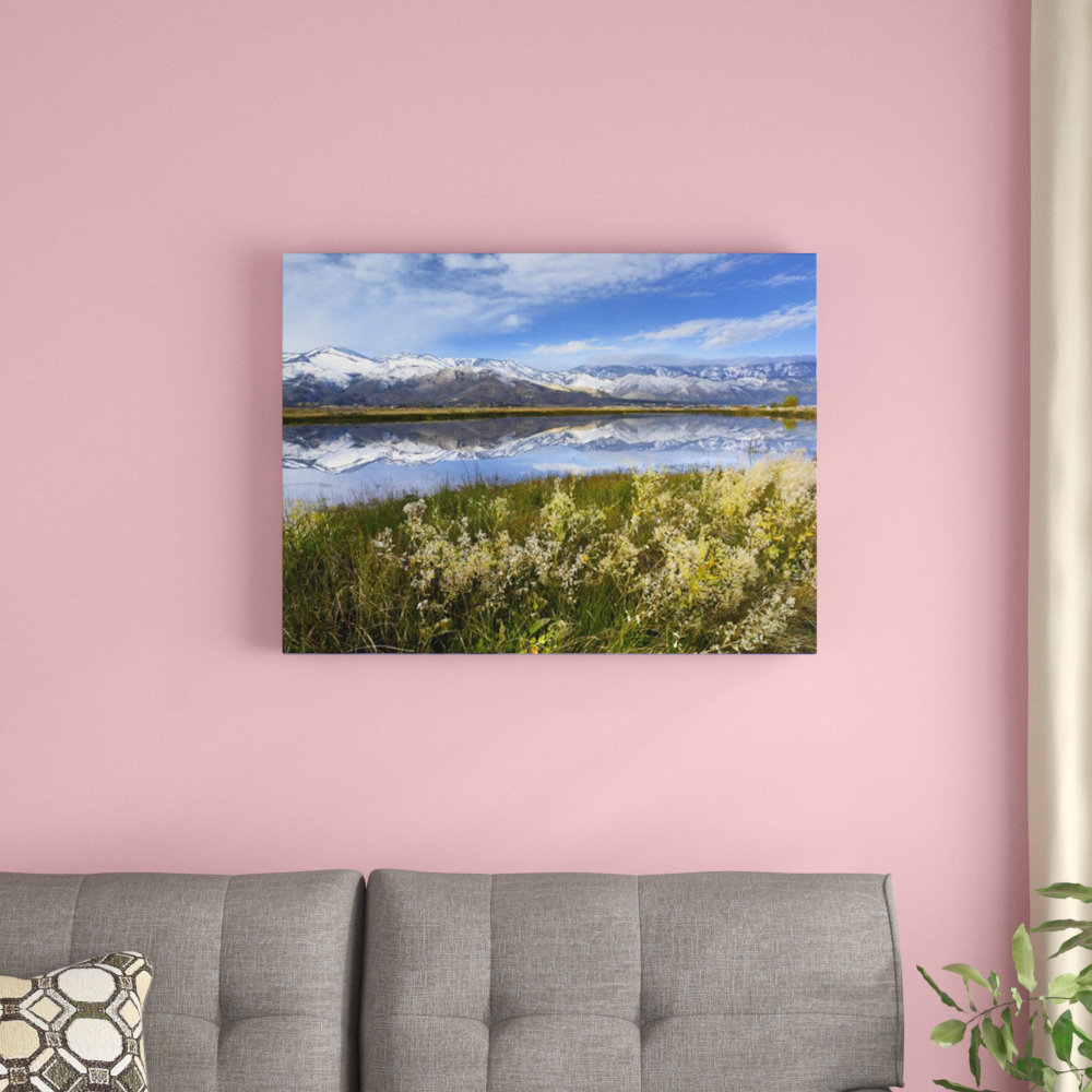 East Urban Home 'Carson Range Reflected' Photographic Print on Canvas ...