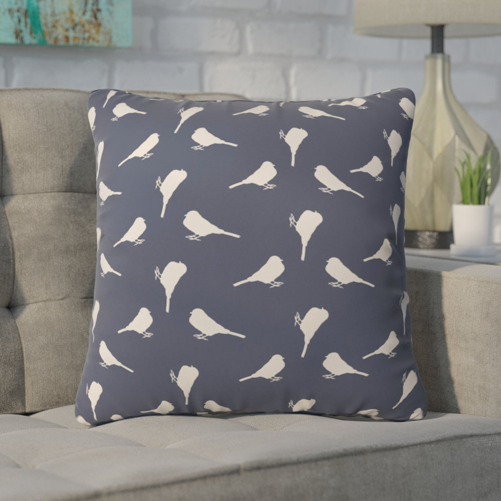 Deny Designs Allyson Johnson Little Birdies Outdoor Throw Pillow | Wayfair