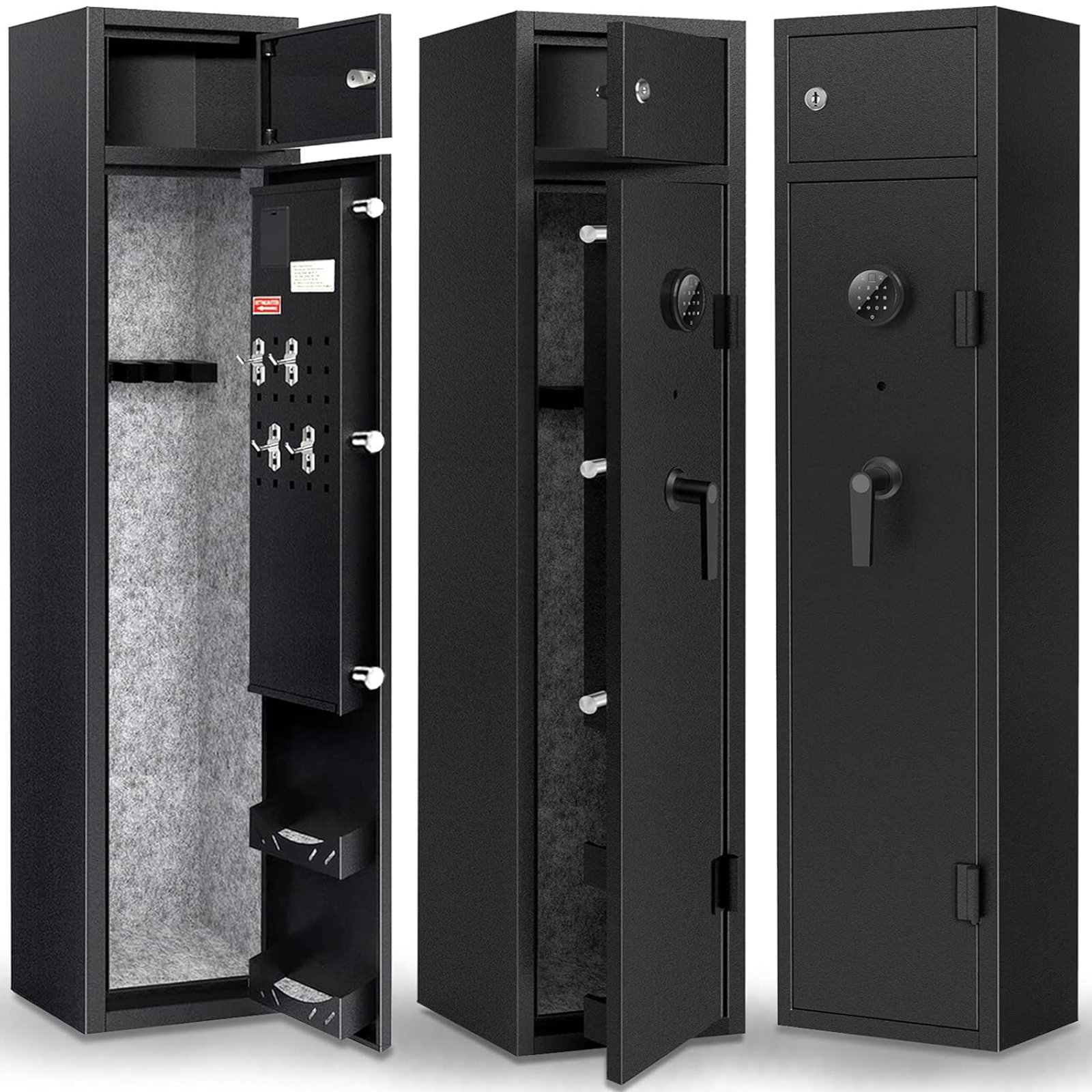 Kaer Large Gun Safe, Gun Safes For Home Rifle And Pistols, Quick Access To 3-5 Gun Rifle Safes ...