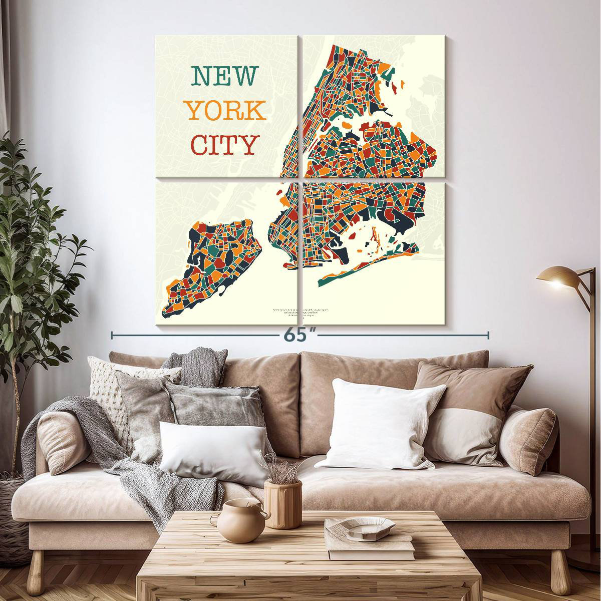Breakwater Bay Aliaz NYC Map | Wayfair