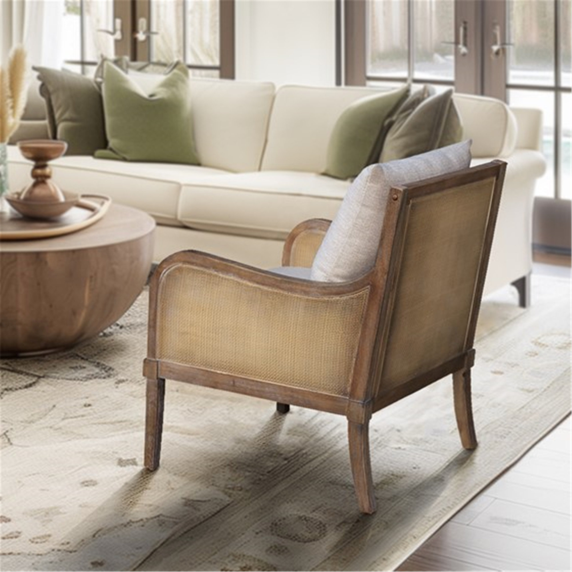 Bayou Breeze Accent Chair With Removable Back Cushion - Wayfair Canada