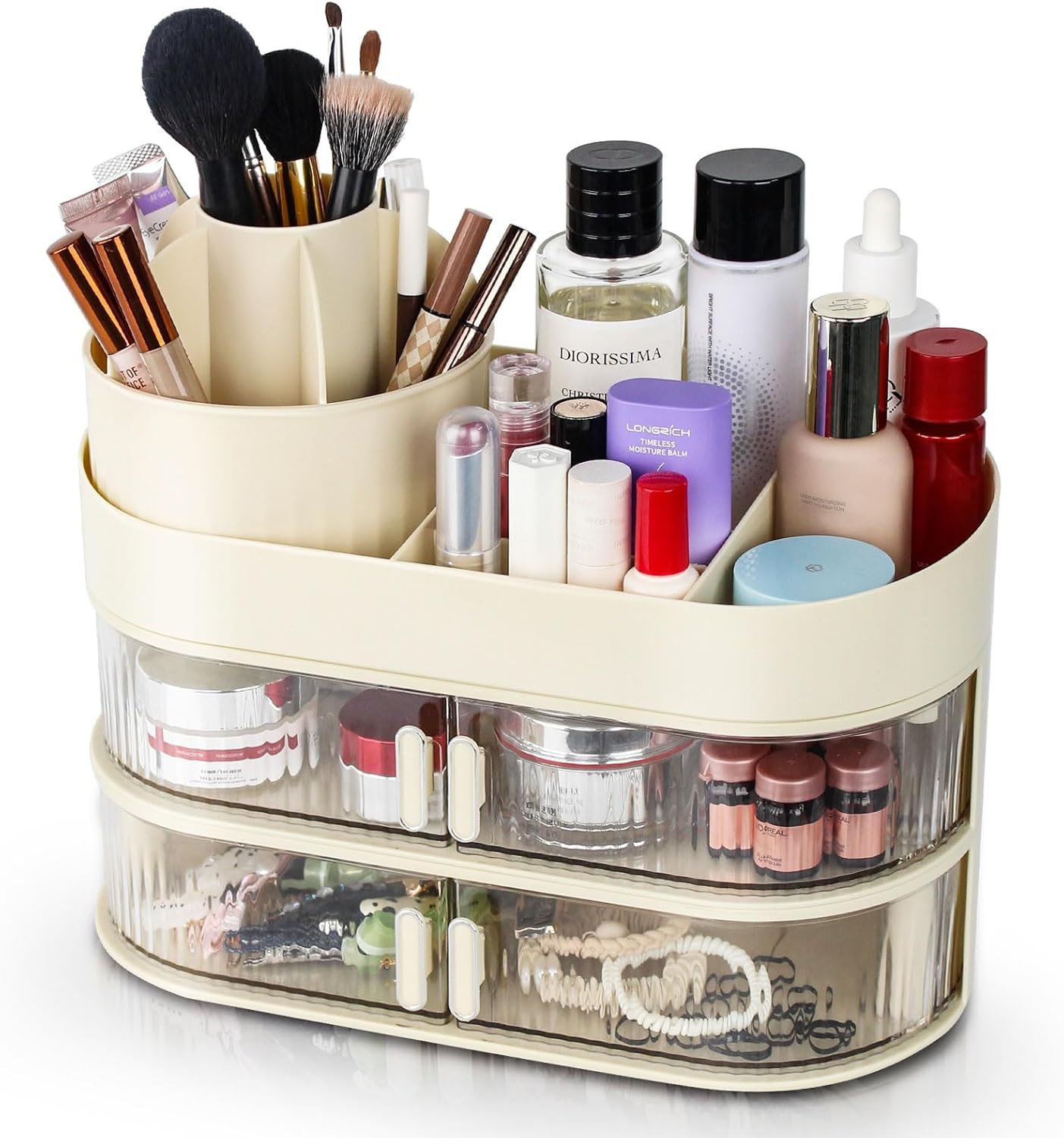 Rebrilliant Clear Cosmetic Display Cases For Storage Makeup Organizer ...