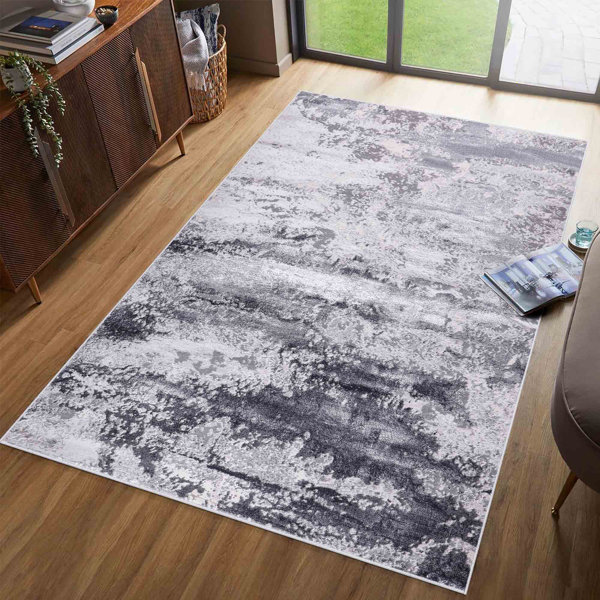 Borough Wharf Halles White/Grey Rug | Wayfair.co.uk