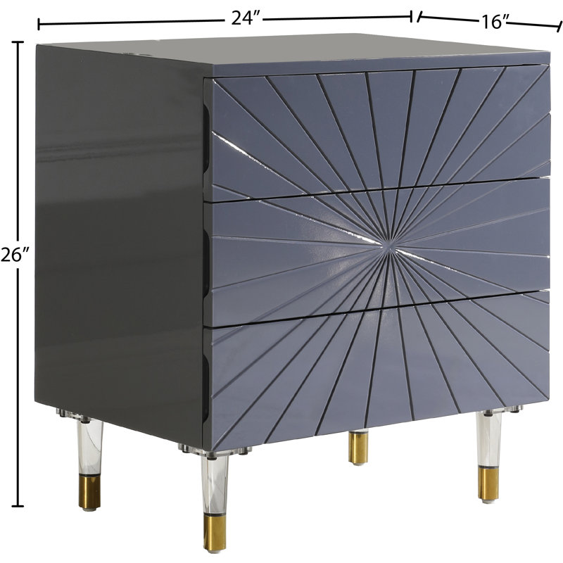 Everly Quinn Tim Nightstand & Reviews | Wayfair