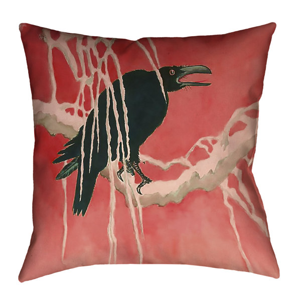 ArtVerse Montreal Crow and Willow Indoor Euro Pillow | Wayfair