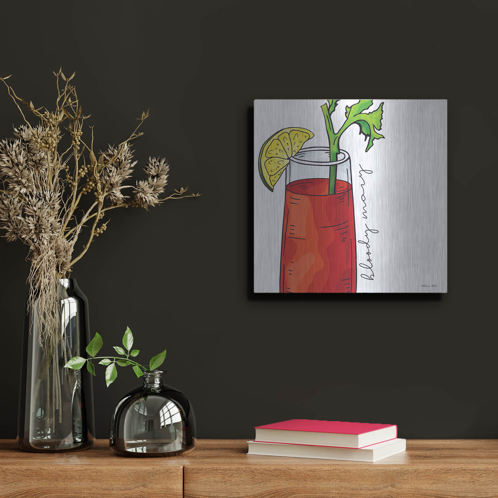 Ebern Designs 'Bloody Mary' by Susan Ball Metal Wall Art | Wayfair