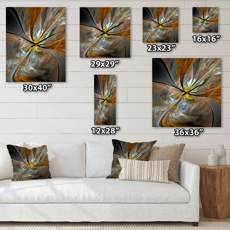 East Urban Home Symmetrical Fractal Flower Wall Clock & Reviews | Wayfair