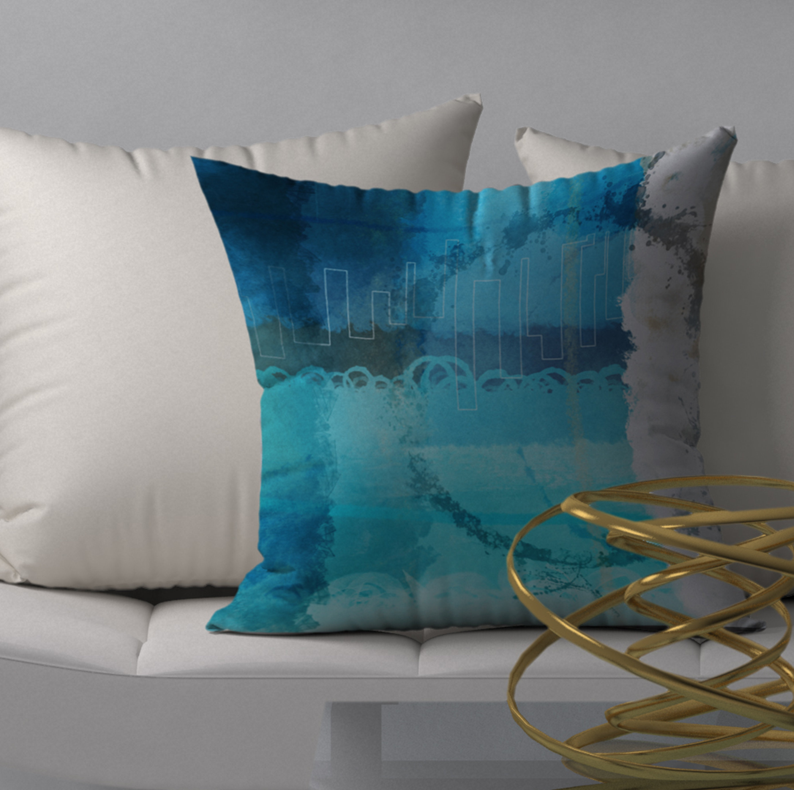 LeRoi Products Bulle Square Pillow Cover & Insert | Wayfair