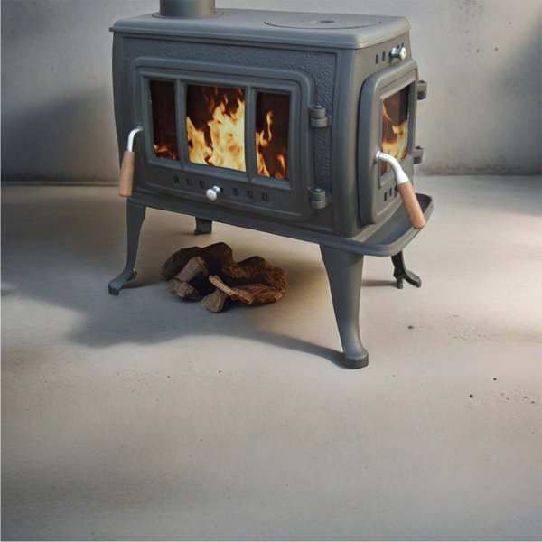 Hart Enjoy life Small cast iron indoor heating fireplace | Wayfair