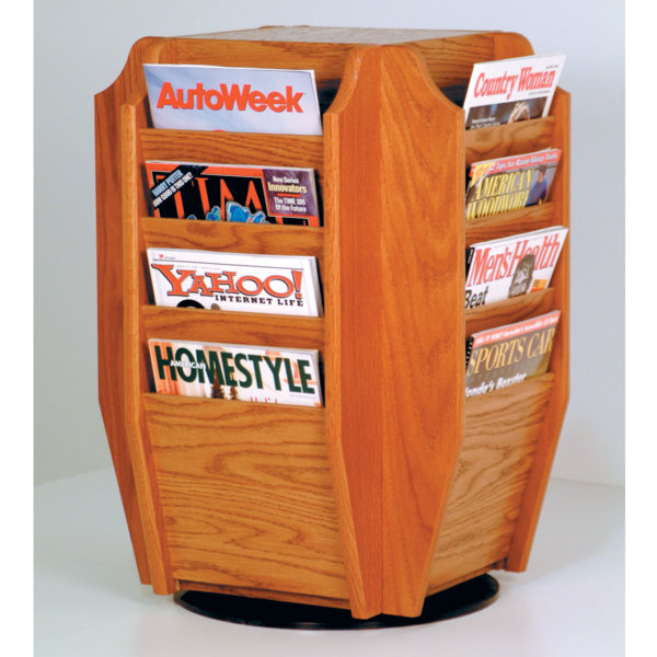 Symple Stuff Geissler Symple Stuff 25'' H Rotating Magazine Rack ...