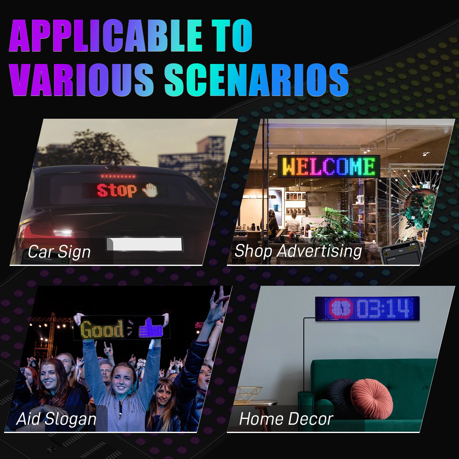 Miootly Car Devil's Eye for Trucks - 13.7"x4.01" USB-Powered Animated ...