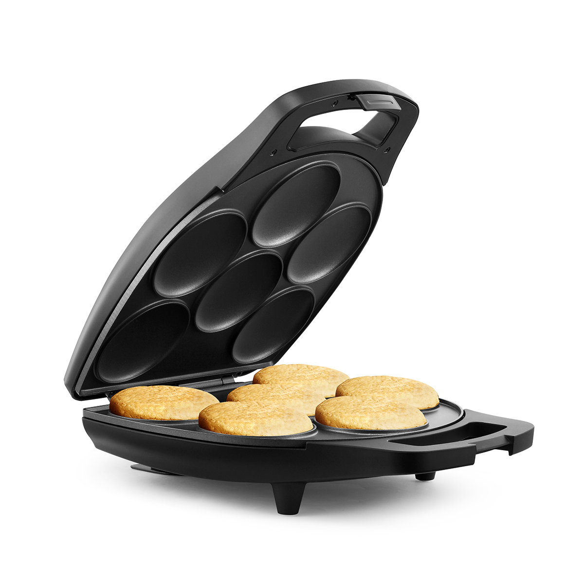 Holstein Housewares 6-Section Arepa Maker, Non-Stick Multi-Food Maker ...