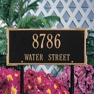 Lawn Insert Address Plaques & Signs You'll Love | Wayfair