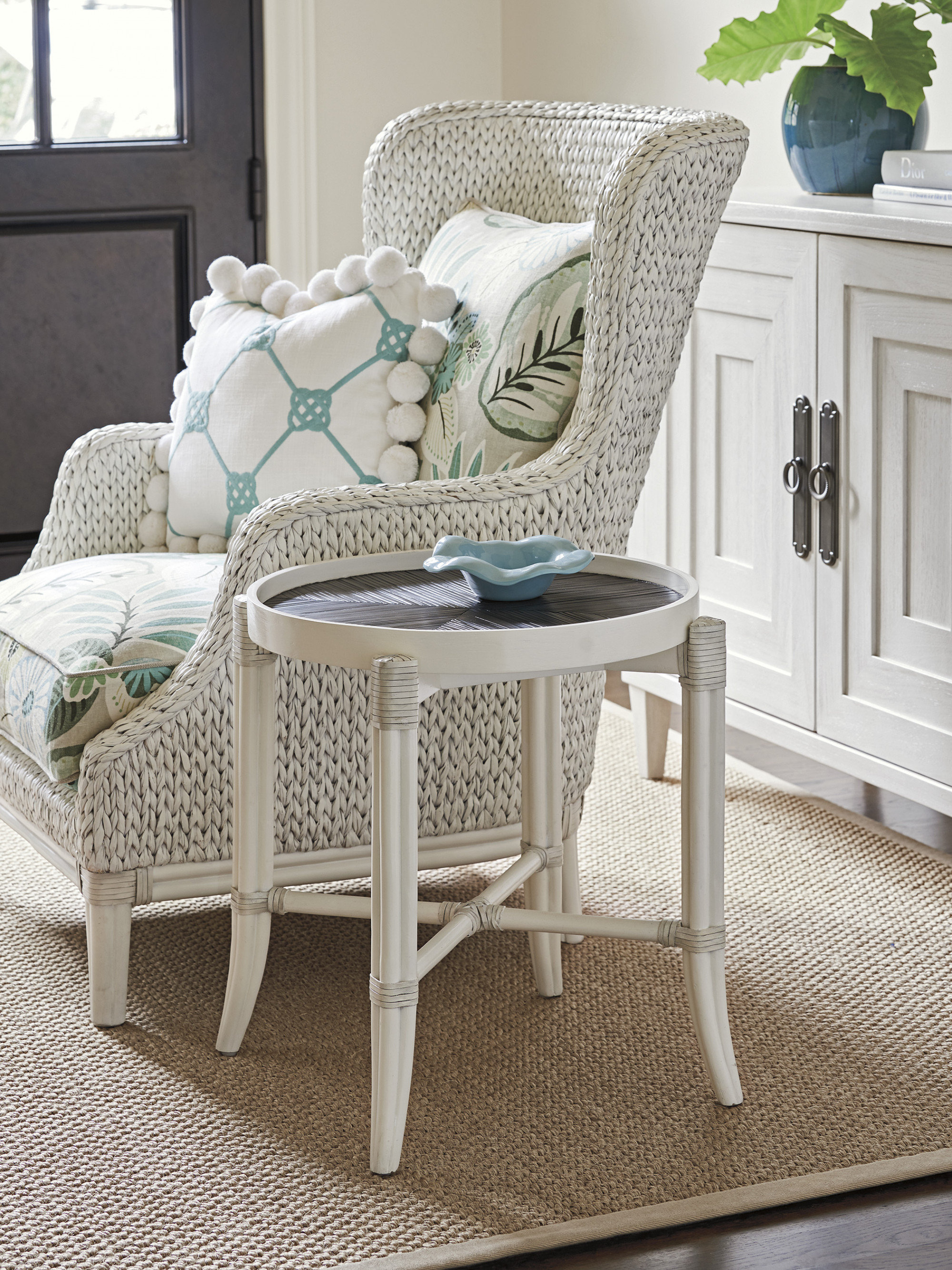 Tommy Bahama Home Ocean Breeze Neptune Round End Table | Wayfair