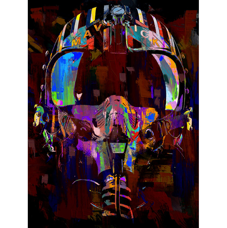 ATX Art Group LLC Top Gun Maverick On Canvas by Stephen Chambers Print ...