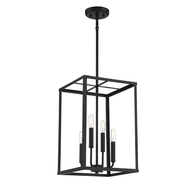 Steelside™ Caines 4 - Light Lantern Rectangle Pendant & Reviews | Wayfair