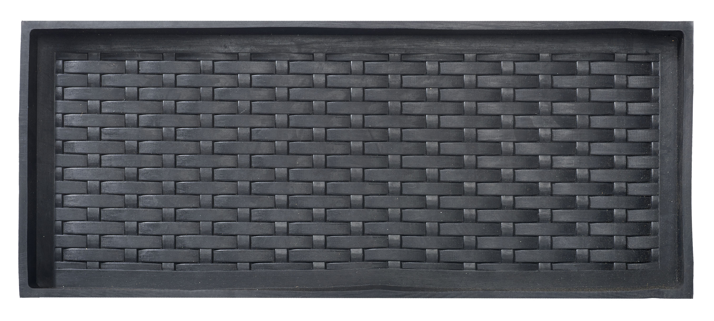 Home Furnishings by Larry Traverso Rubber Jumbo Basketweave Boot Tray ...