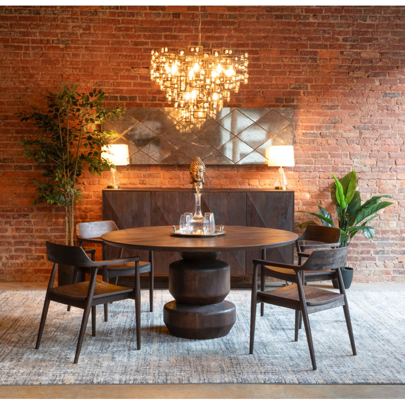 Home Trends & Design Cambridge Round Dining Table | Perigold