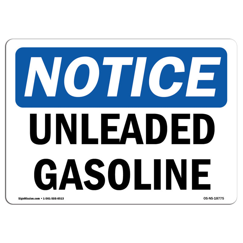 SignMission Unleaded Gasoline Sign | Wayfair